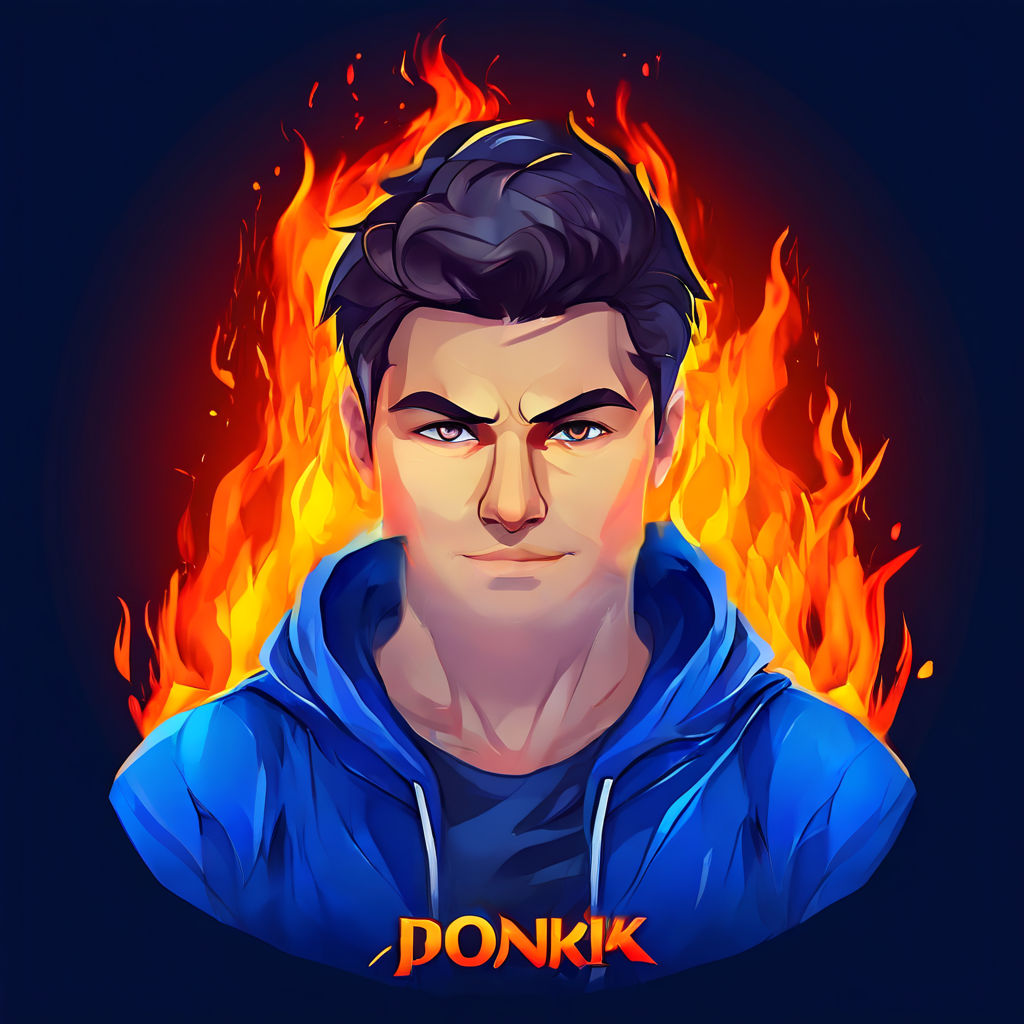 Create an avatar for a YouTube channel named "Полли Огонёк".... by ...