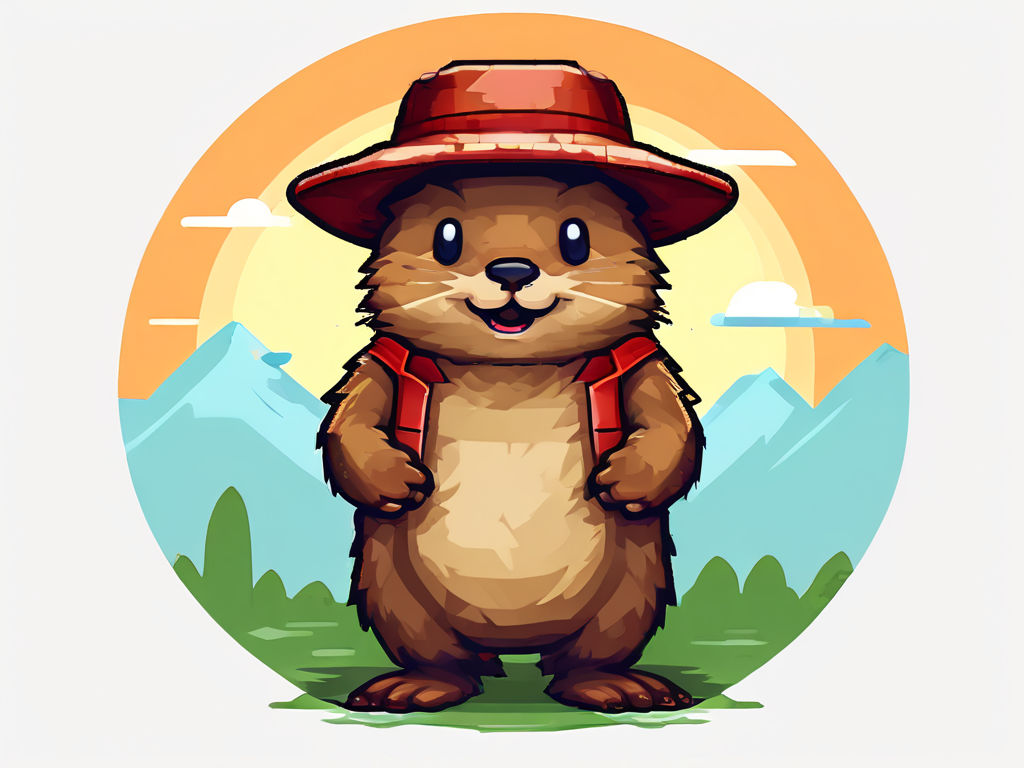8-bit beaver character pixel art with features simplified to... by Ydoc ...