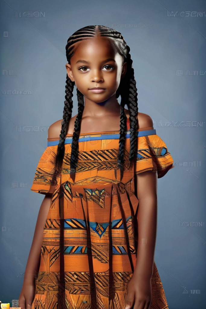 An extremely beautiful young African native black little 5 y... by ...