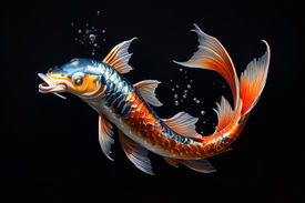 Koi fish sprite top down by R Lin - Playground