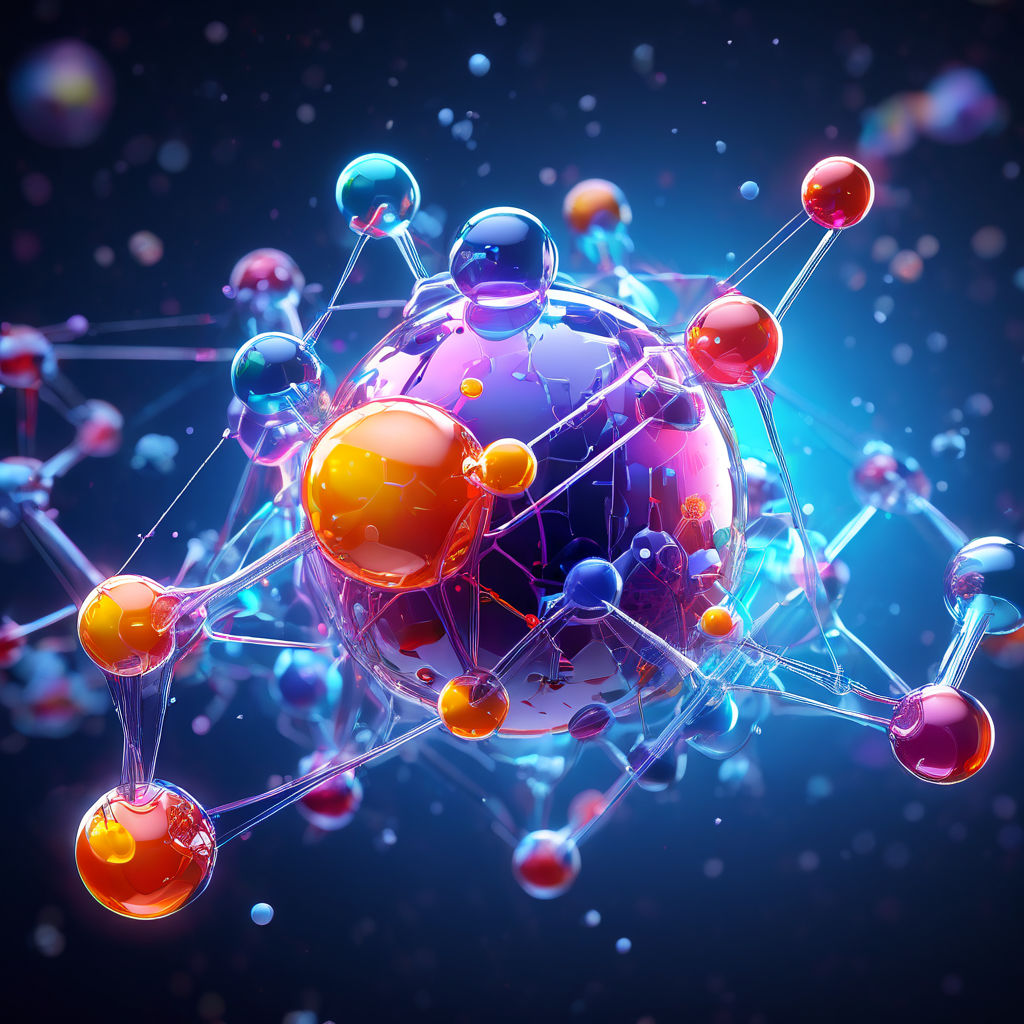 Ultra-realistic UHD drawing of a complex molecule formula co... by dm ...