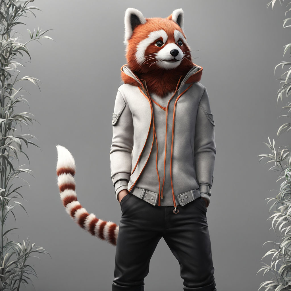 Chibi style red panda by PappaZandi - Playground