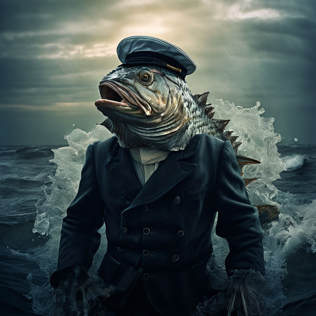 Human-fish hybrid evoking the Innsmouth aesthetic by Ralsa Marsh ...