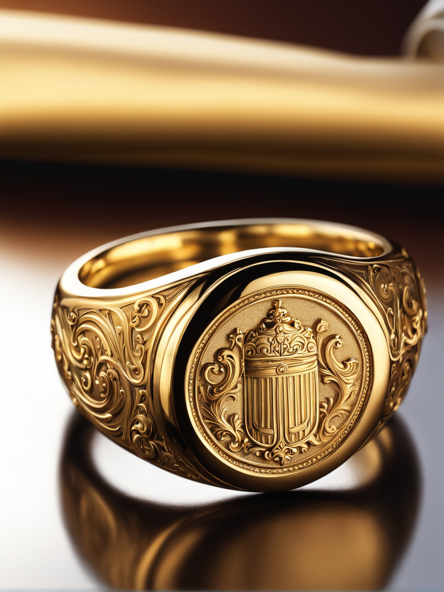 Minions-themed signet ring by A T - Playground