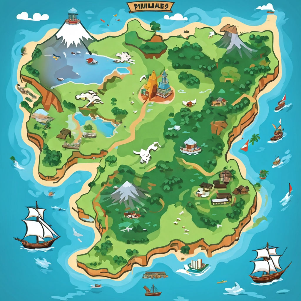 Create a cartoon map of the Philippines by Krypt0NX Evos - Playground