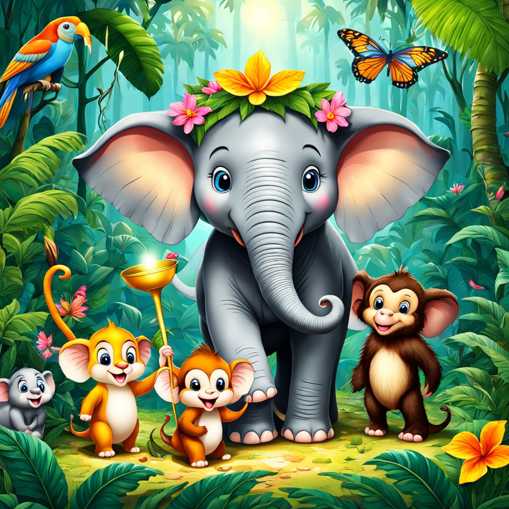 Indian Elephant Painting Painting By Sis Iman An Elephant a Day ...