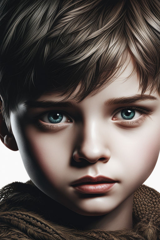 The boy's face tightens into an expression of growing fear. ... by Max ...