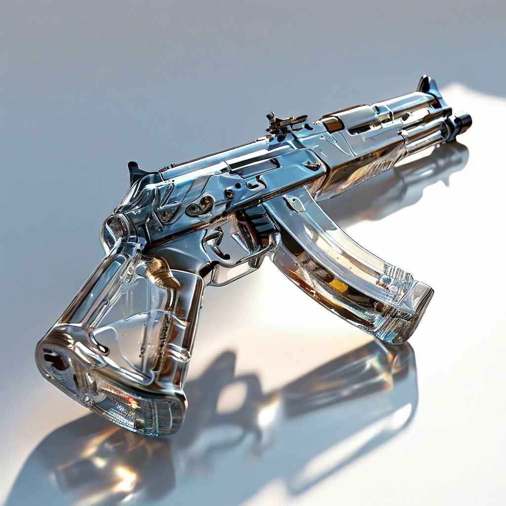 Glass AK-47 assault rifle by Jeewoo Yeo - Playground