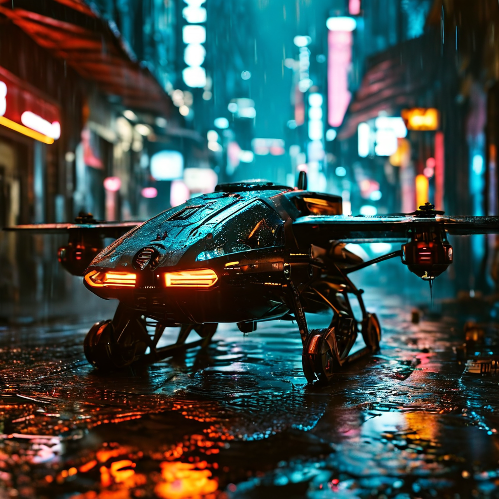 Cyberpunk drone personal vehicle by Torgab - Playground