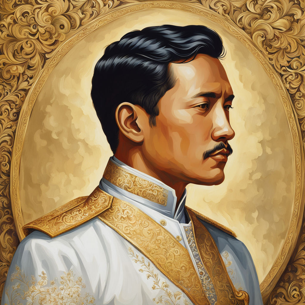 Portrait of Jose Rizal in barong side view by Penguin -Kun - Playground