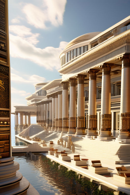 The grandeur of the Library of Alexandria by liv educational - Playground