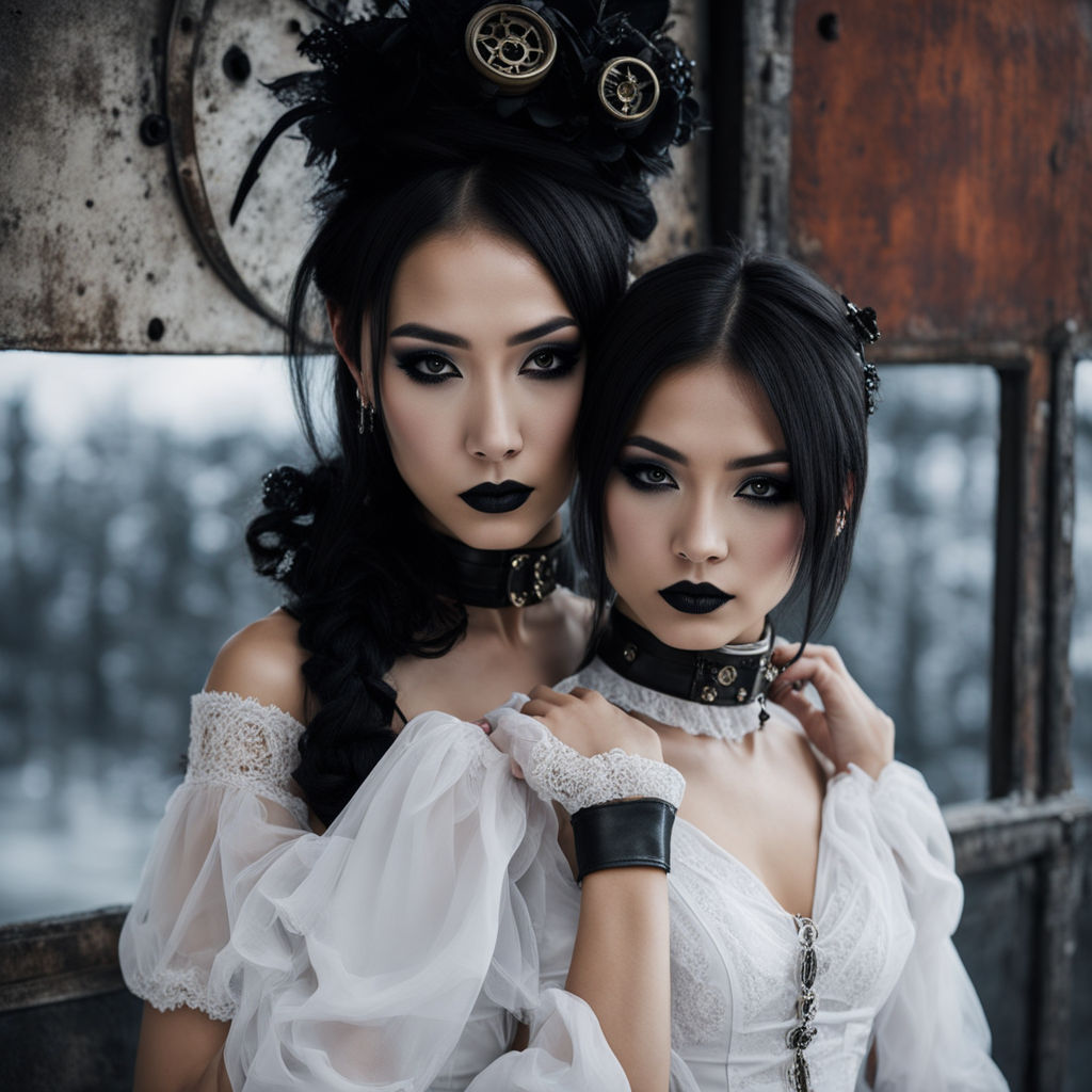 Two japanese girls in goth look by Contra3345 - Playground