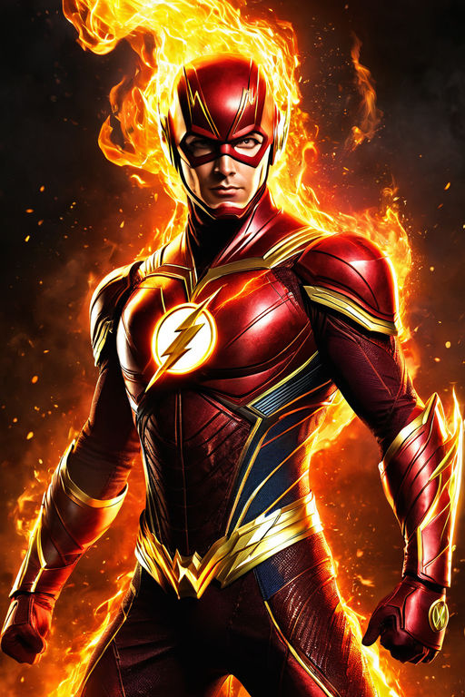 Fire-Fantasy-Realm: Flash (DC Superhero)as a fire elemental by ...