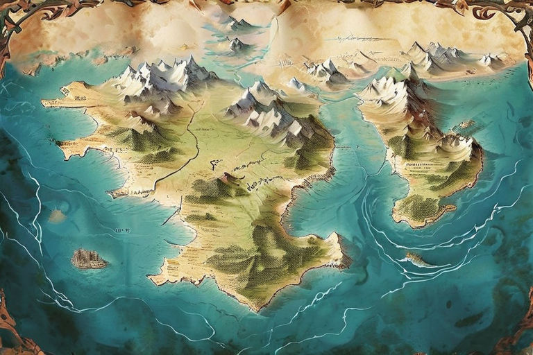 Map of a fictitious country by Adnan Ismail - Playground