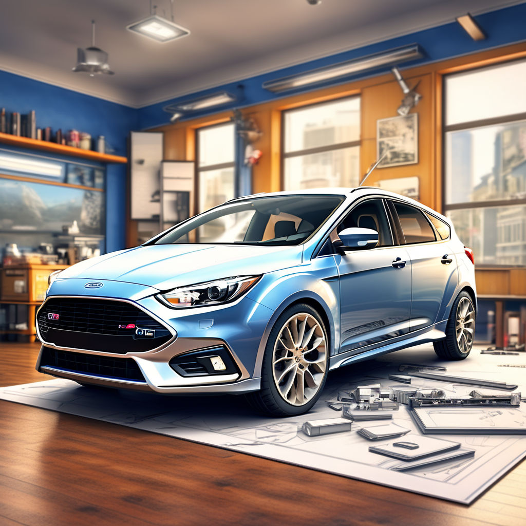 Draw a ford focus in half by Ollie Furlong - Playground