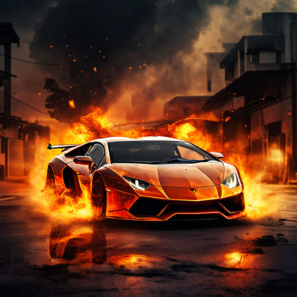 Lamborghini on fire by En-Sean Lin_林恩翔 40716_08267 - Playground