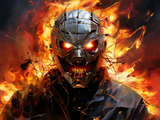 Slasher movie-themed digital painting by Kollector Management - Playground