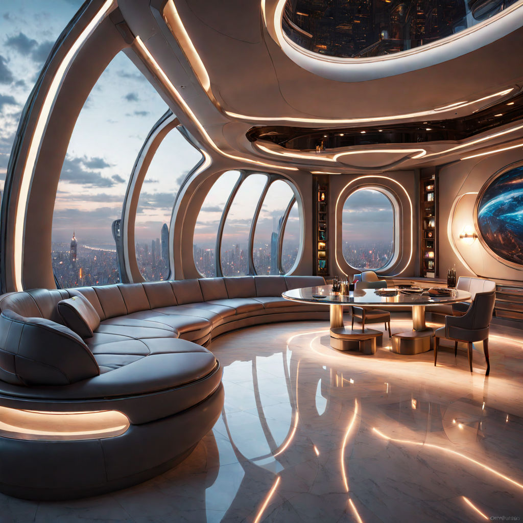 Futuristic alien spaceship interior by Rob Turner - Playground