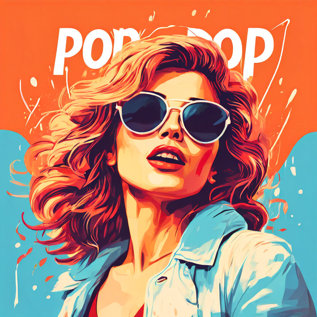 Pop playlist cover. inscription pop by Владимир Рагулин - Playground