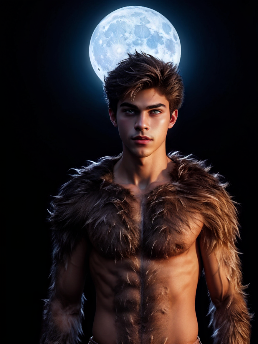 A male teenager's chest morphed into a werewolf's by Jey (SoliKey ...