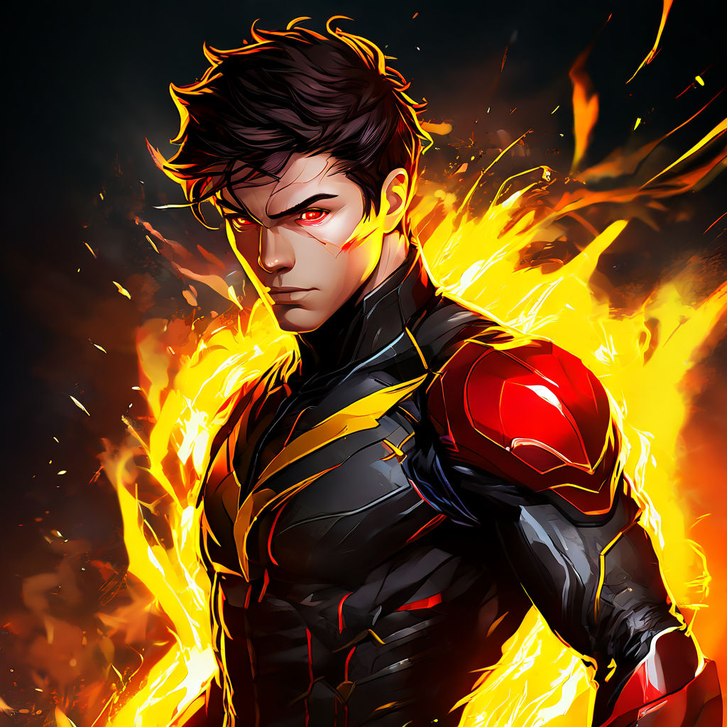 Reverse Flash in an anime art style by ArkPhoenix - Playground