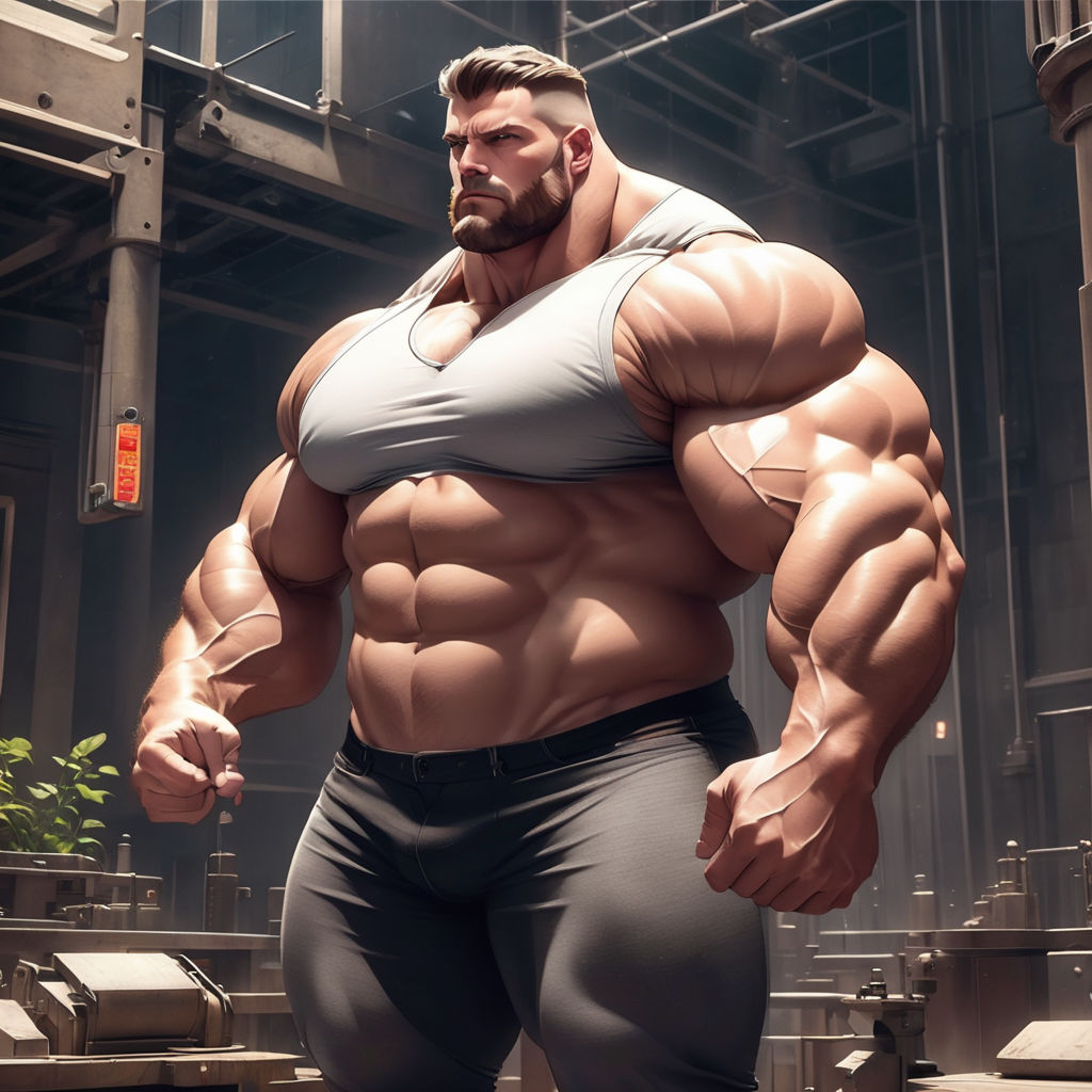 A very gigantic giant tall man very powerful biggest muscula... by ...