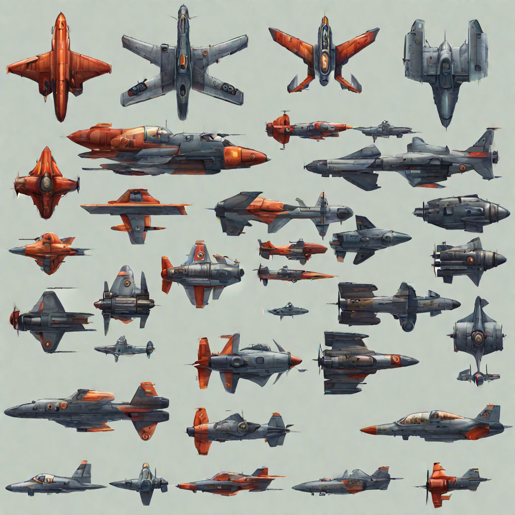 Top view 2d fighter planes for 2d games by mohit singh - Playground
