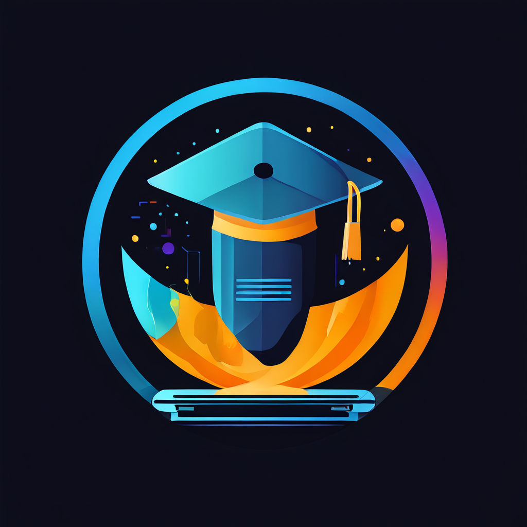 Logo blending elements of a graduation cap by Dev Wagh - Playground