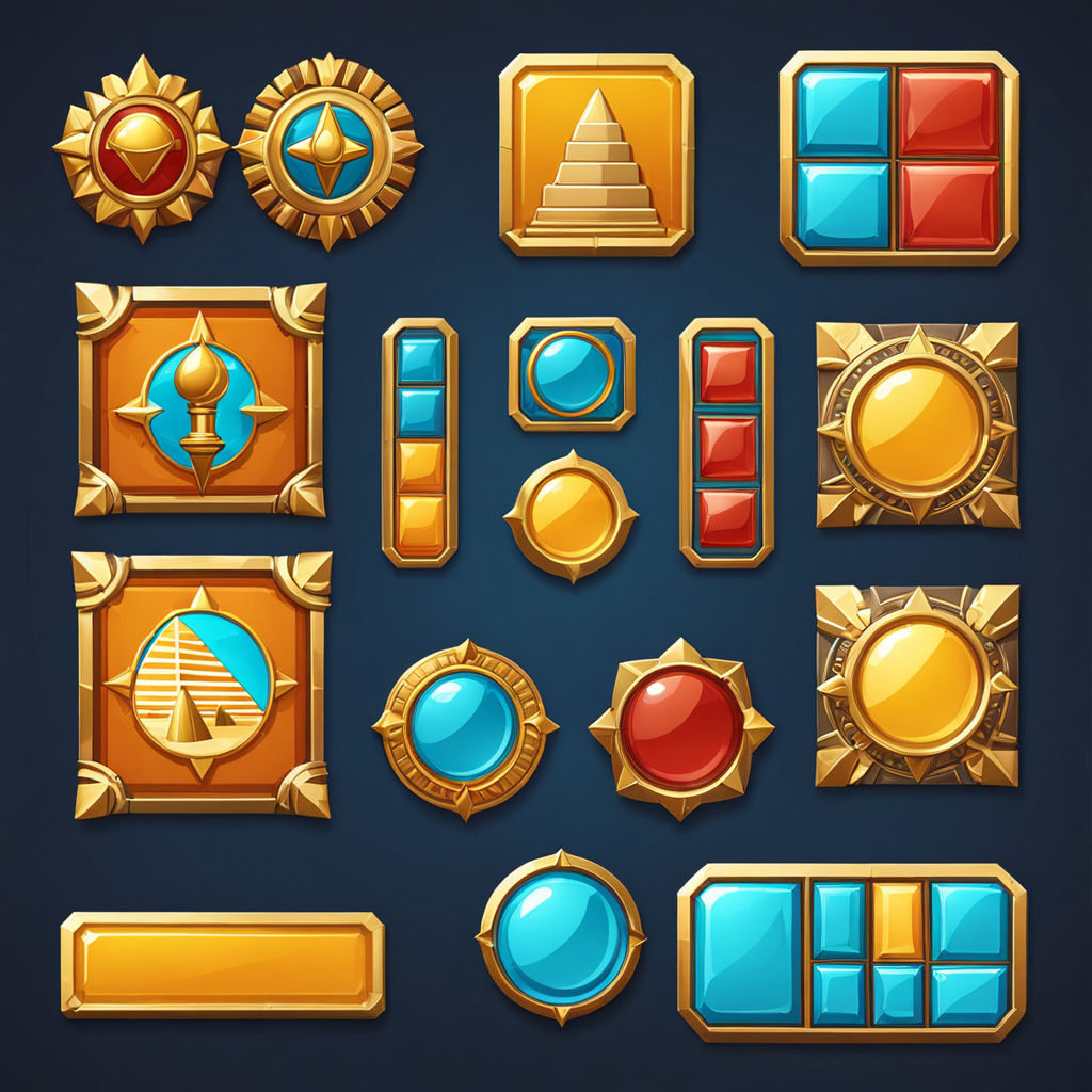 Game gui menu assets sprites widgets buttons quit resume egy... by ...