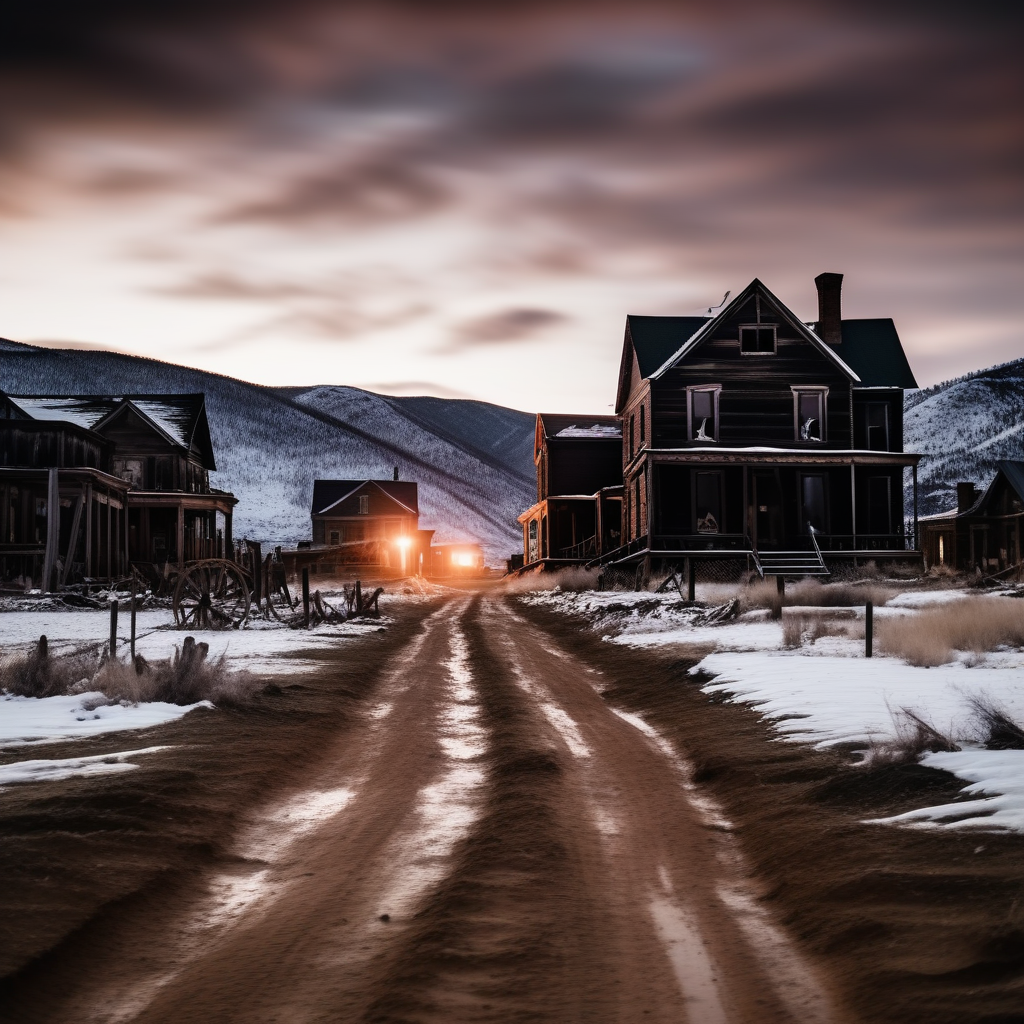 A 1870s ghost town full of dark abandoned and crumbling old ... by Jack ...