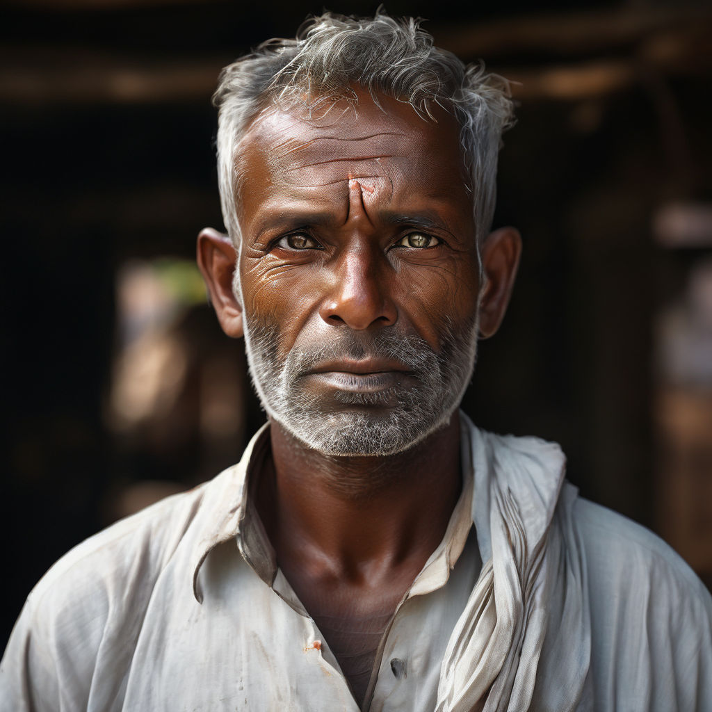 A thin indian village man by VB Wizard - Playground