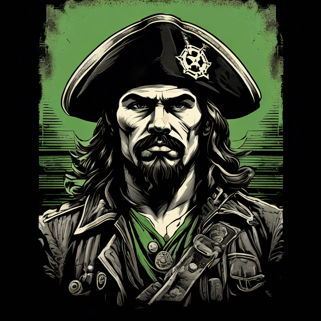 Hispanic pirate portrait by Torgab - Playground