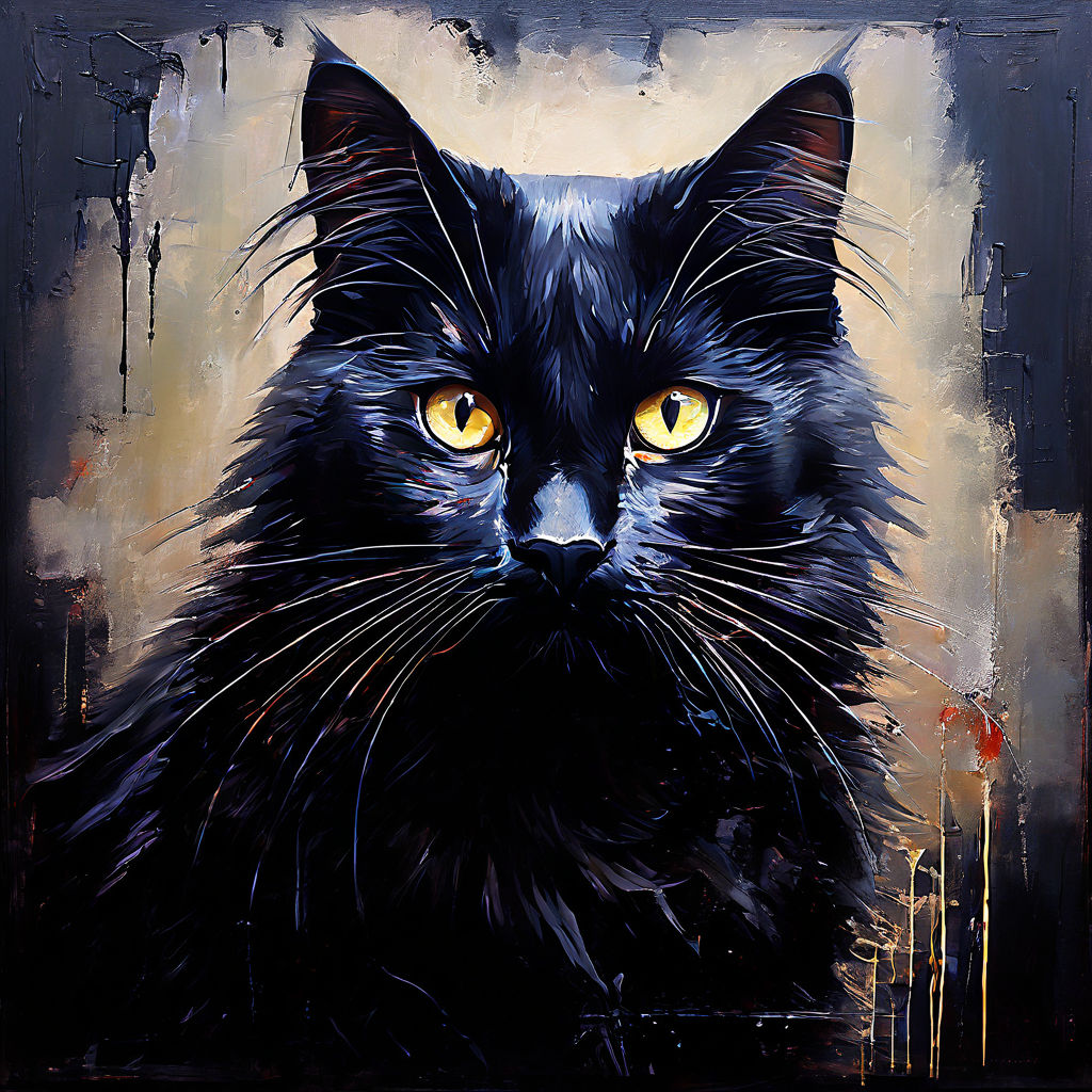 The black cat Vasya Russian by Дмитрий - Playground