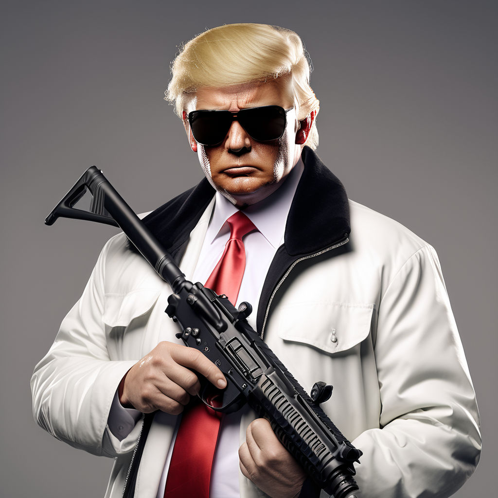 Generate A Badass Image Of Donald Trump Wearing Sunglasses By Nick Olson Playground