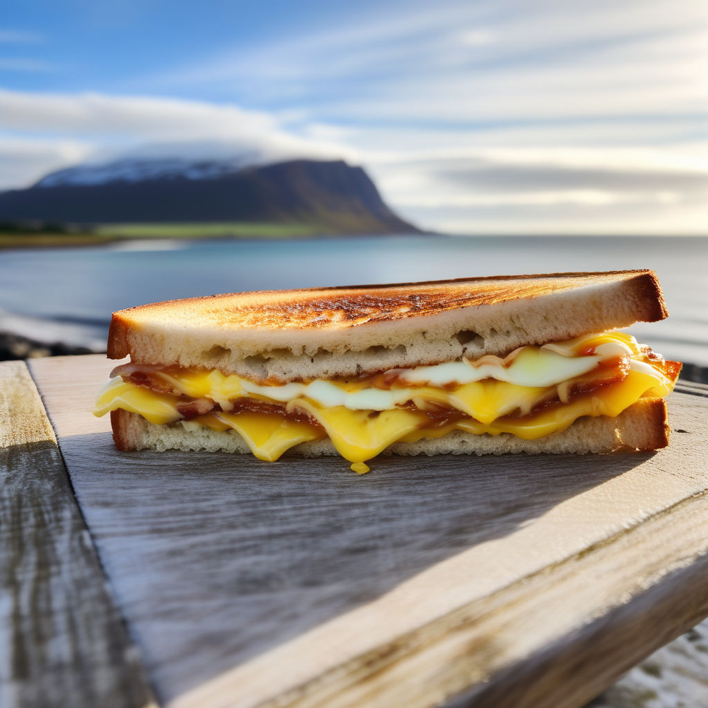 American hot cheese sandwich and eigg. Homemade grilled chee... by ...