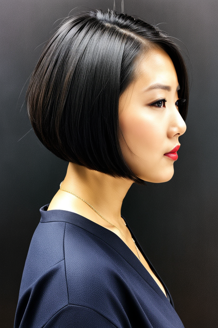 34-year-old Asian Bob Cut Female Hair Style by zx0524송주화 - Playground