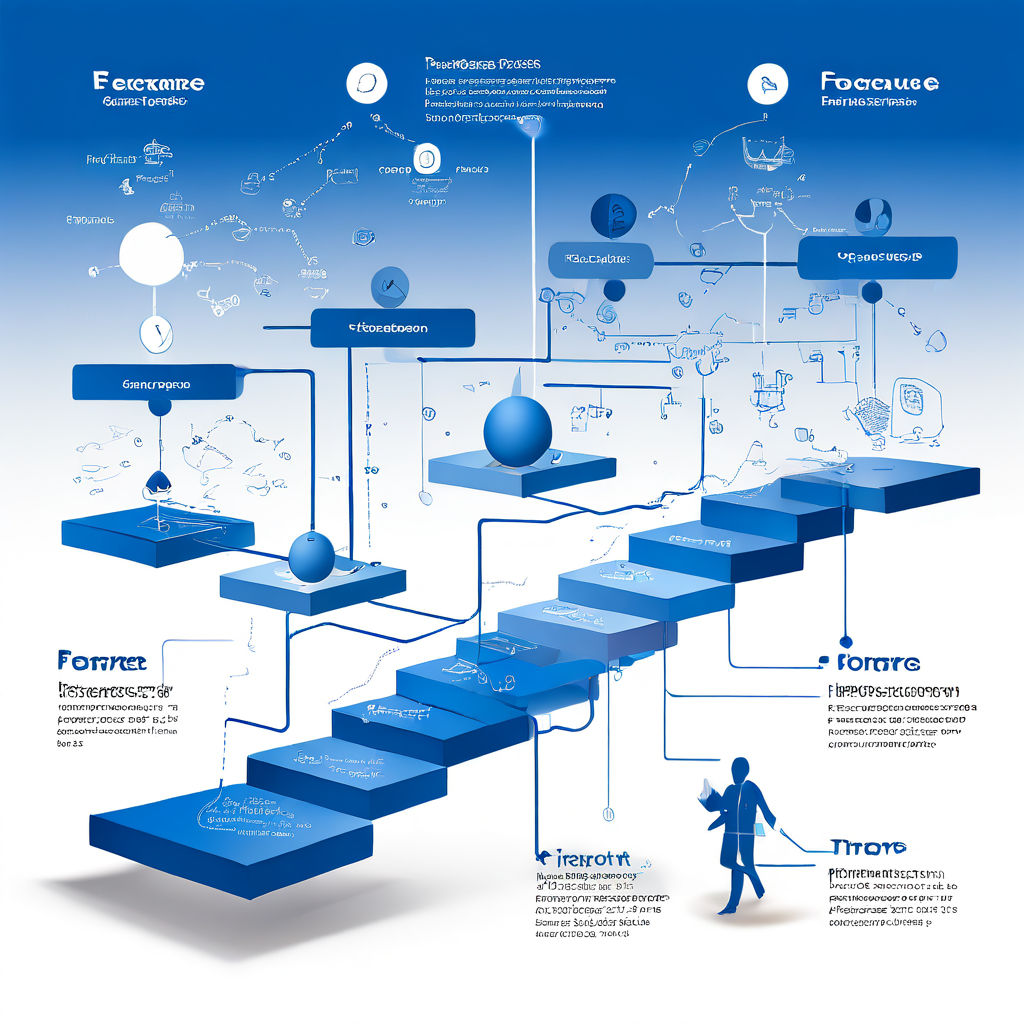 A modern diagram displaying the progressive flow of stages f... by viva ...