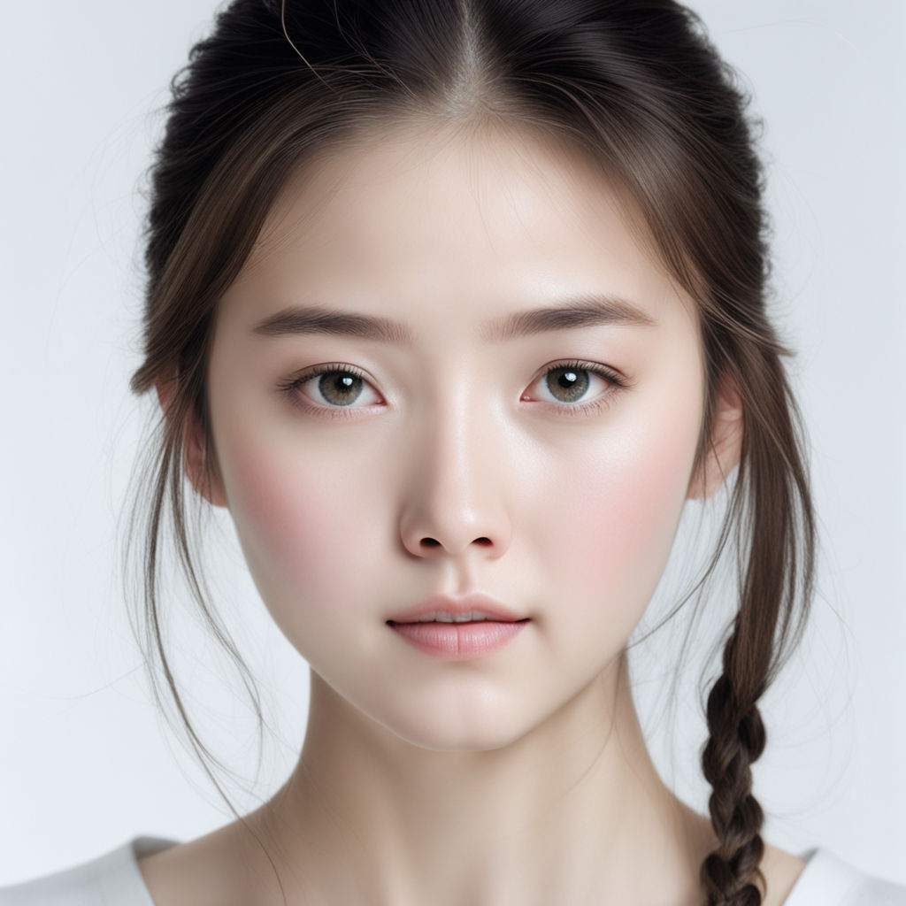 Portrait Of An 18 Year Old Japanese Girl In Headshot View By 10828楊盛淳