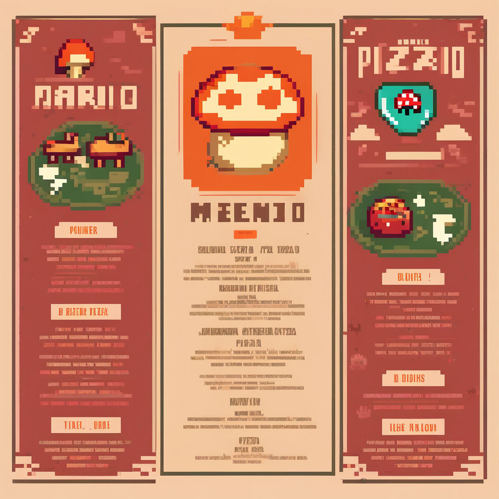 Super Mario themed menu by Лазарєв Віталій Артемович - Playground