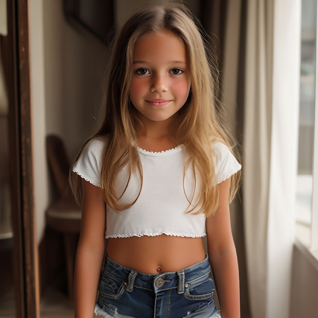 A portrait photograph of a young girl standing in an indoor ... by mikelmetz@yahoo.com - Playground