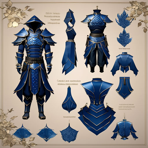 Generate an image of a chinese full body armor style based o... by ...