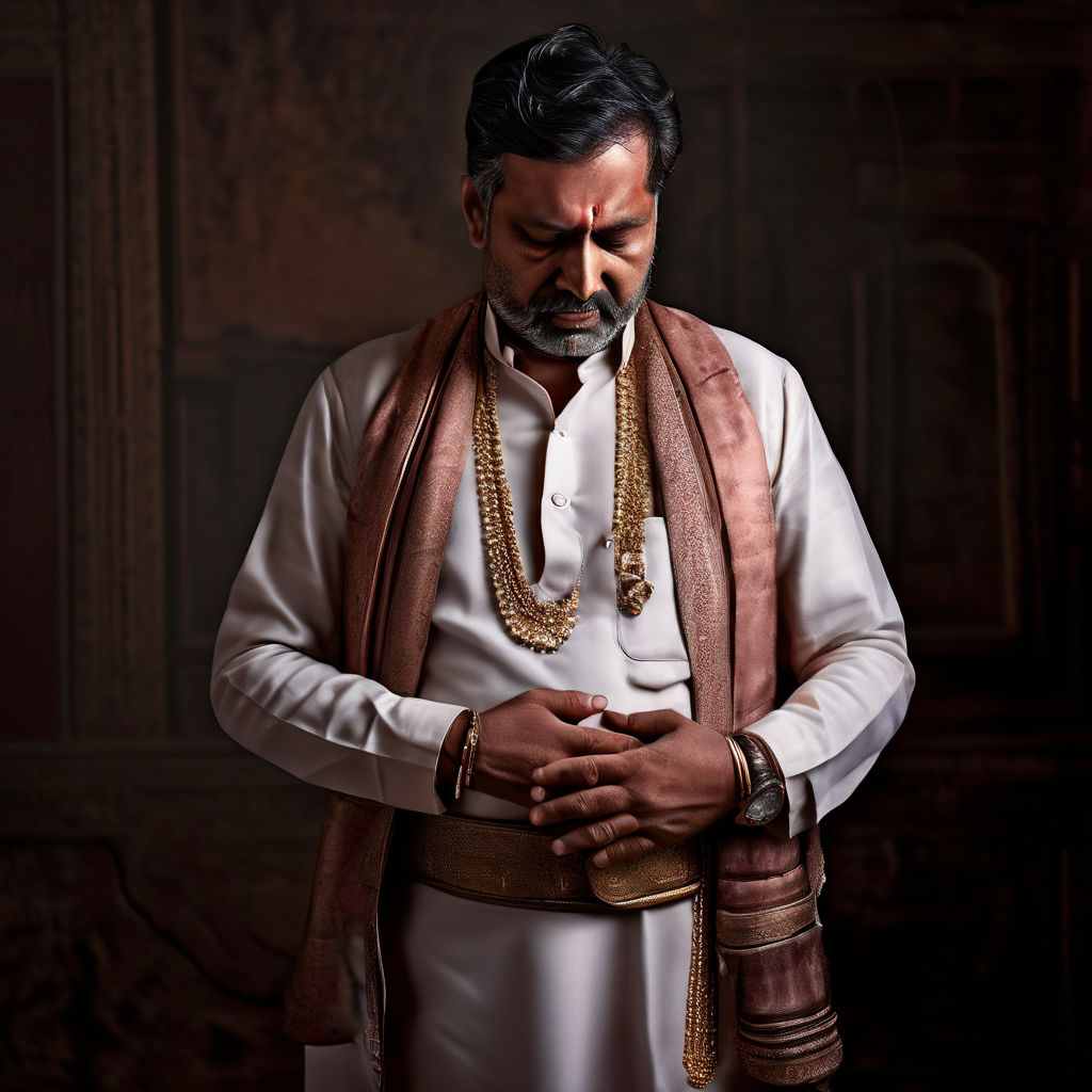 A realistic photo of a Indian rich man by Debanjan Roy - Playground
