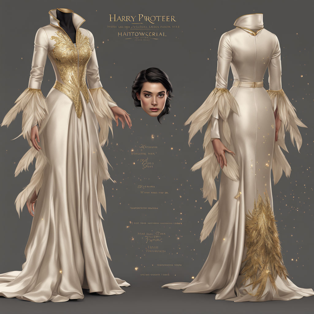 Photorealistic full-body-shot character sheet extravagant el... by Liz ...