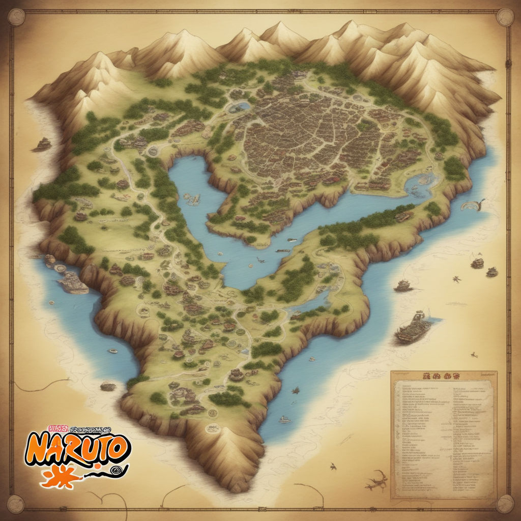 Map of naruto, realistic by ouaosu haousu - Playground