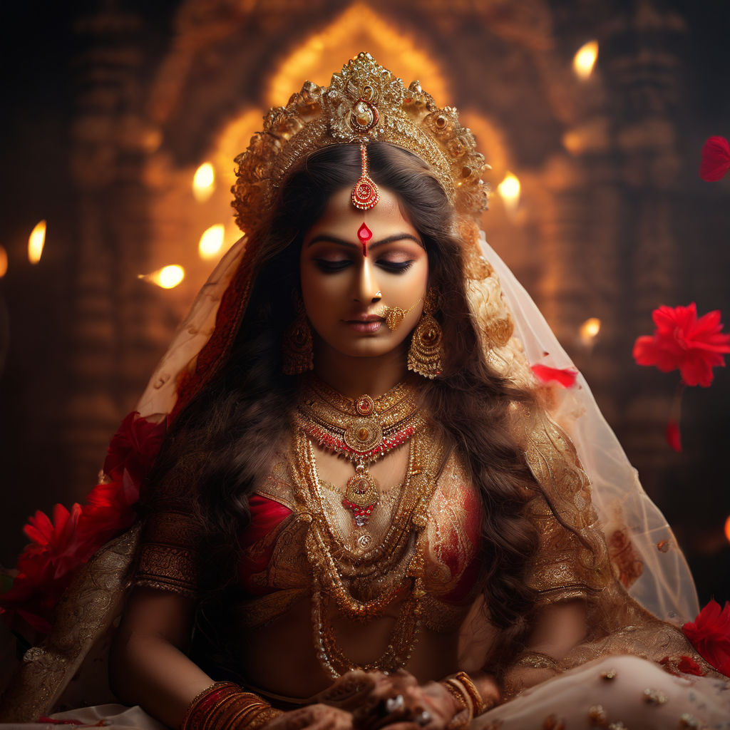 Indian Lord Mahalaxmi devi by sapna chawan - Playground