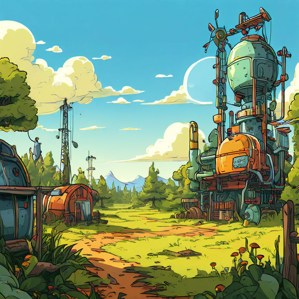 Solarpunk country cartoon style by виджилантеСОСкрипкой - Playground