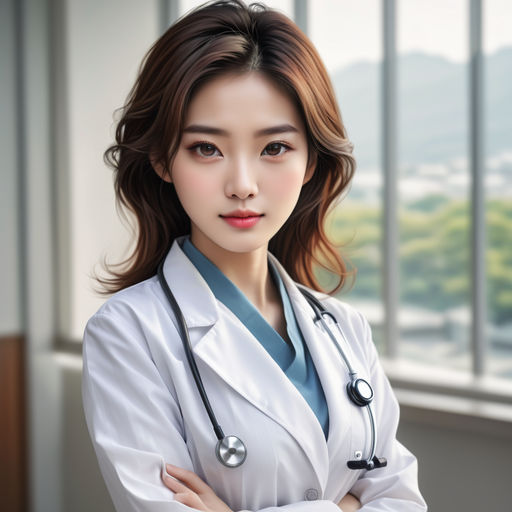 A beautiful Korean female doctor by A - Playground