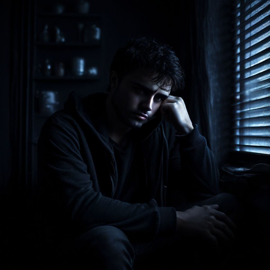 Sad people with dark room by Eriny Ishak - Playground