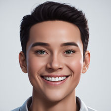 Smiling 3D character by Maaz Shaikh - Playground