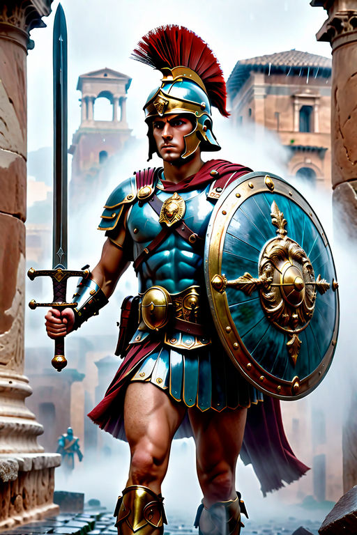 A stunning camera angle of a gorgeous ancient Rome Soldier by 5w4ndz ...